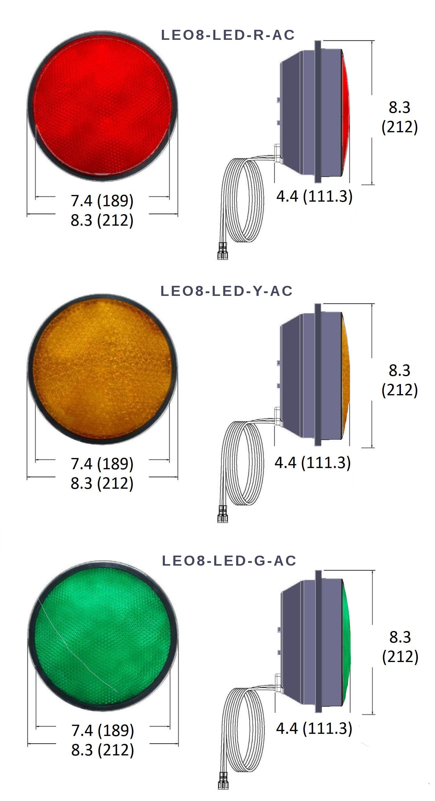 Leotek LED Module 12" - IL6-P3 Traffic Signal LED | Lights To Go